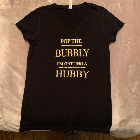 Bella Canvas | Tops | Bride Bachelorette Pop The Bubbly Tshirt | Poshmark